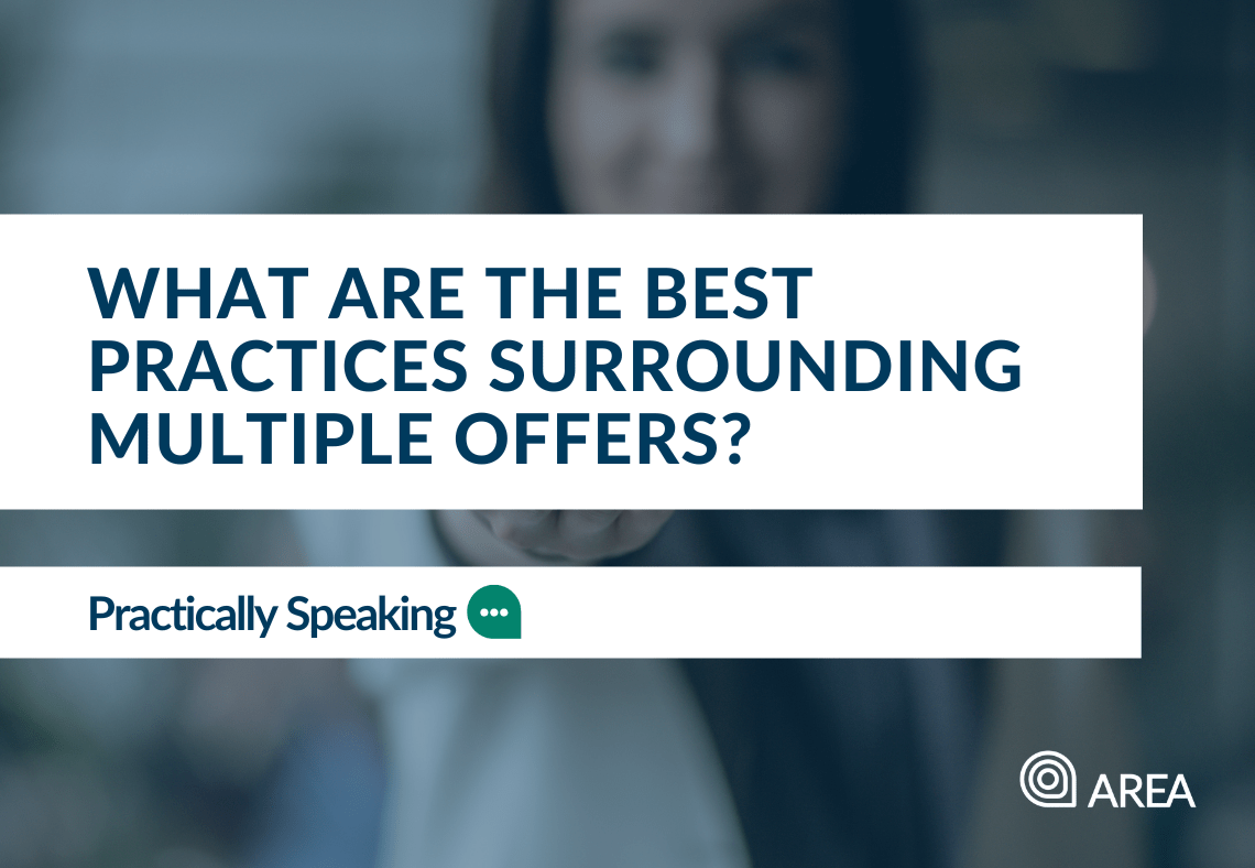 What are the best practices surrounding multiple offers?