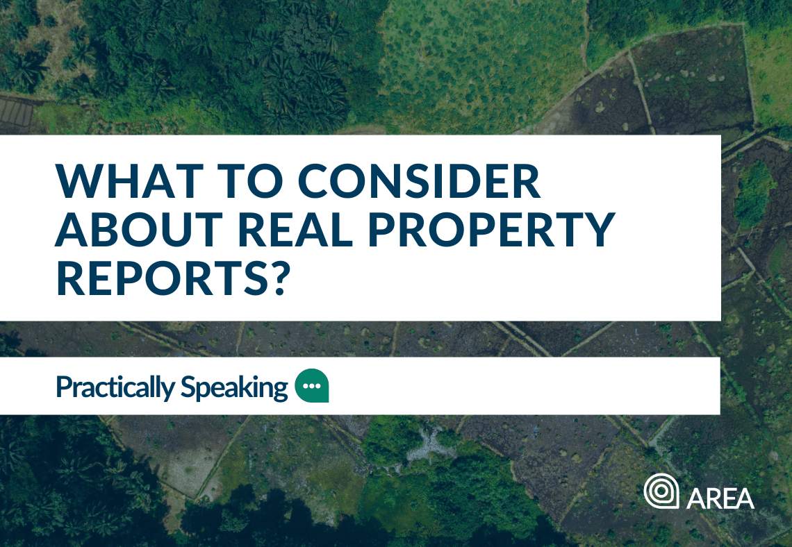 What to consider about Real Property Reports?